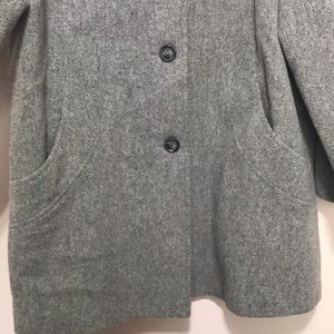 Vintage | Jackets & Coats | Vintage Herman Kay Wool Trench Coat Gray ...